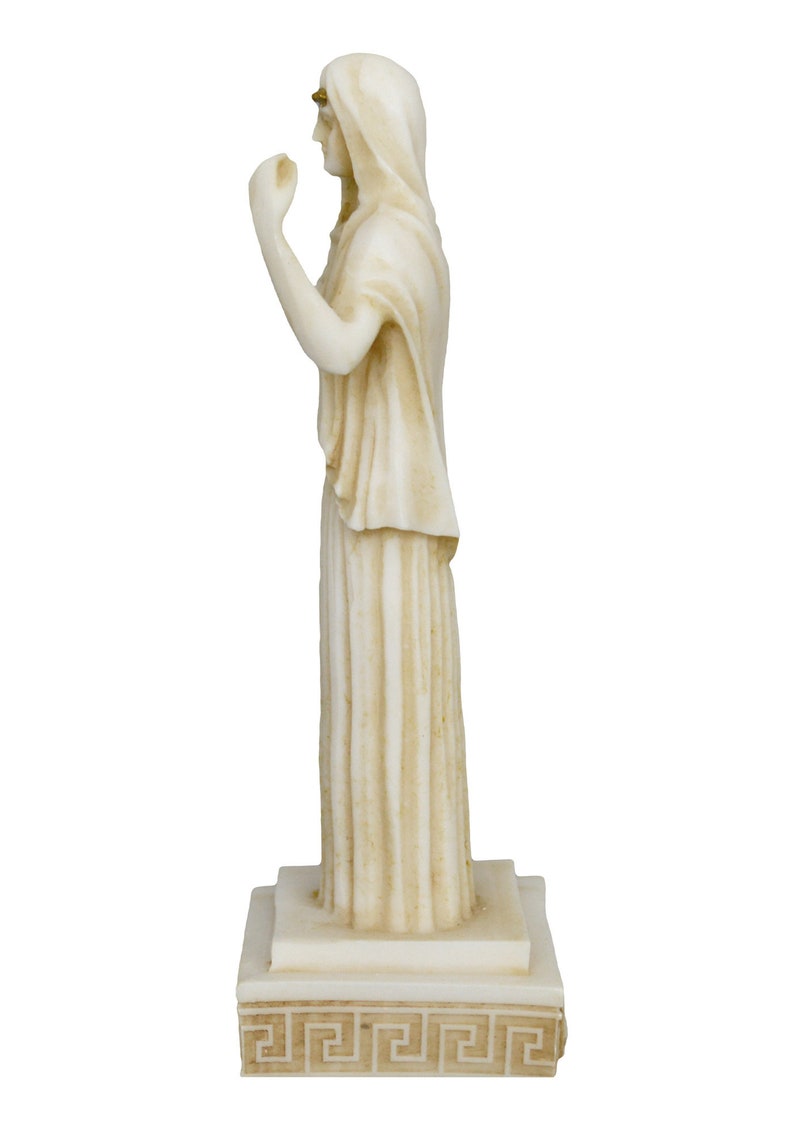 Hestia small Alabaster aged statue Greek Goddess of The | Etsy