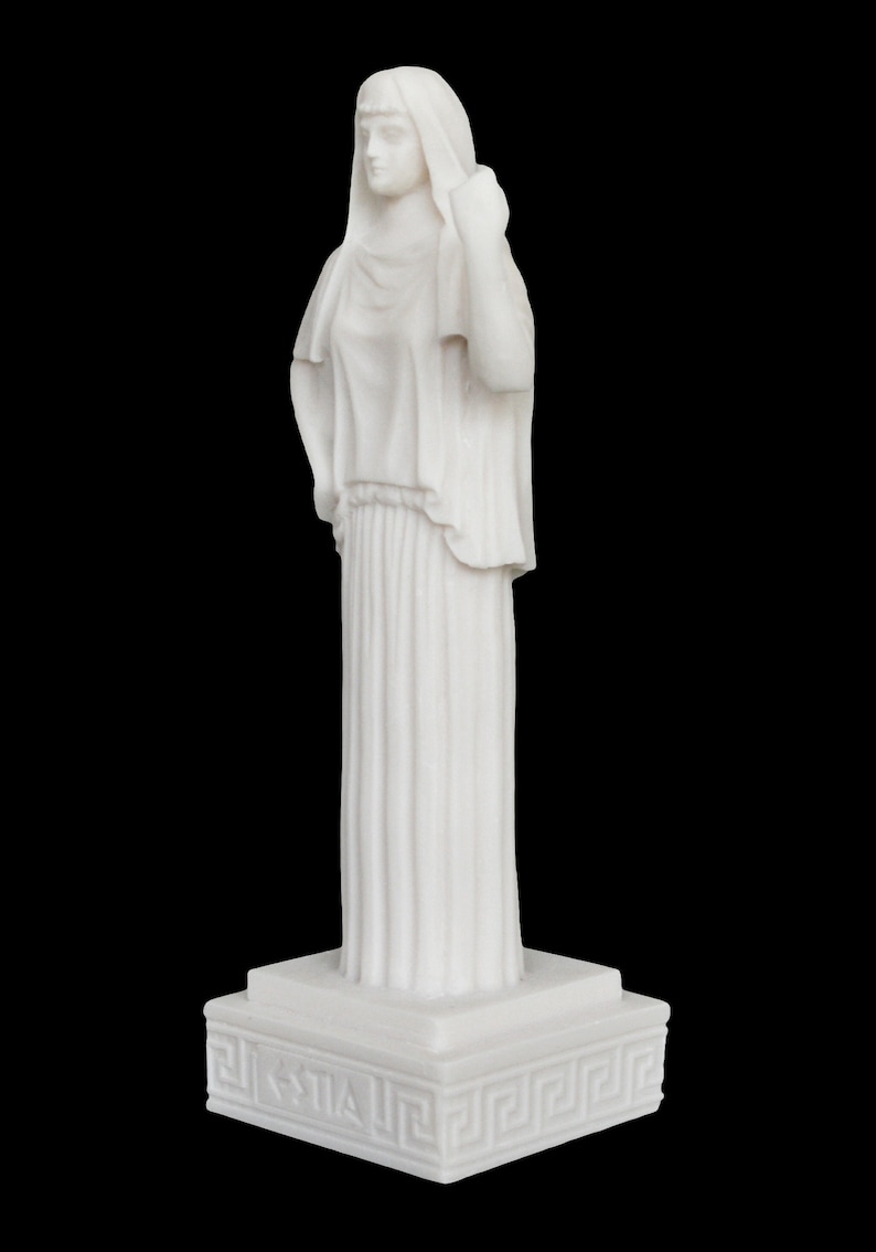 Hestia small Alabaster statue Greek Goddess of The Family | Etsy