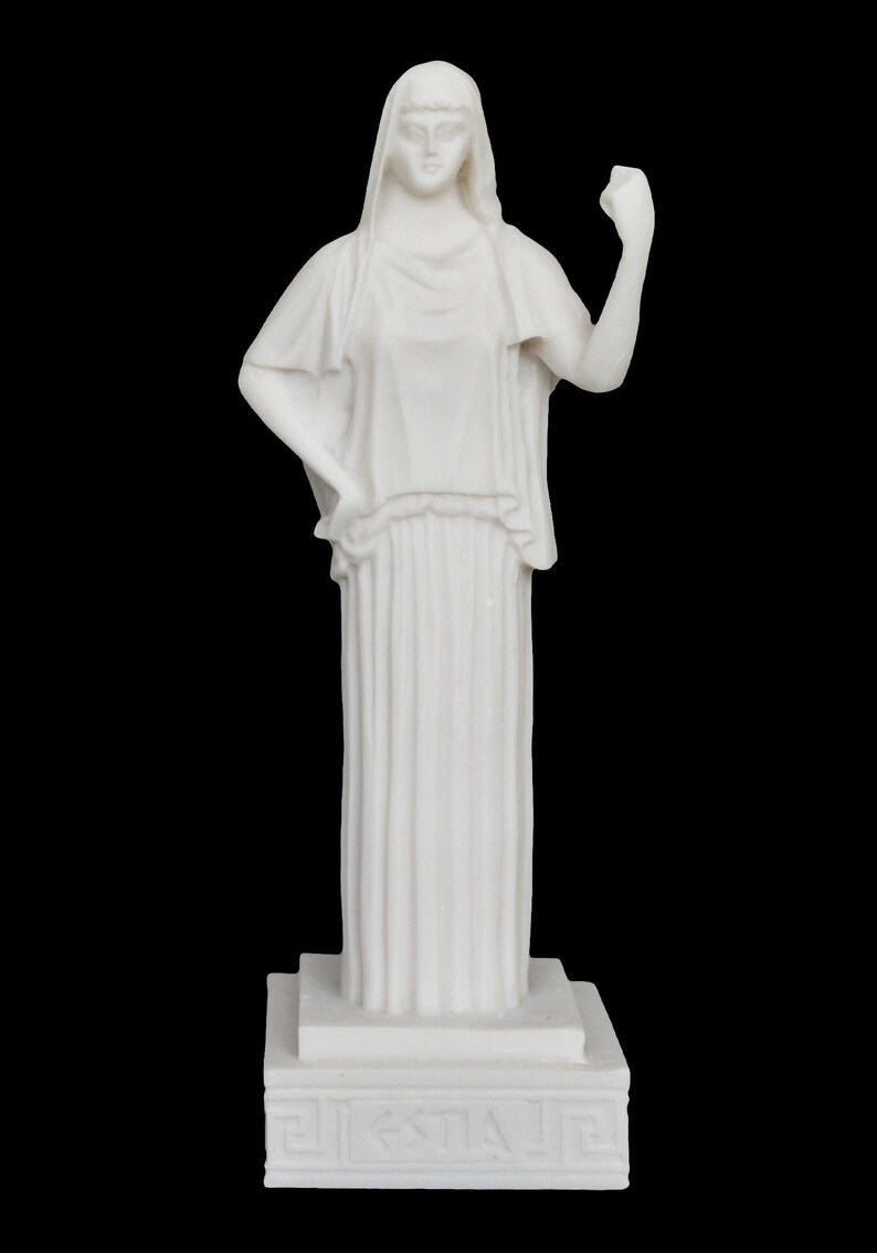 Hestia Small Alabaster Statue Greek Goddess of the Family - Etsy