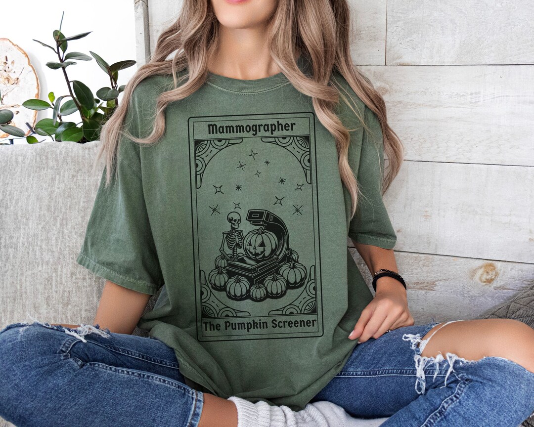 Witchy Mammographer Shirt, Funny Halloween Mammo Tech Tee, Mammography ...