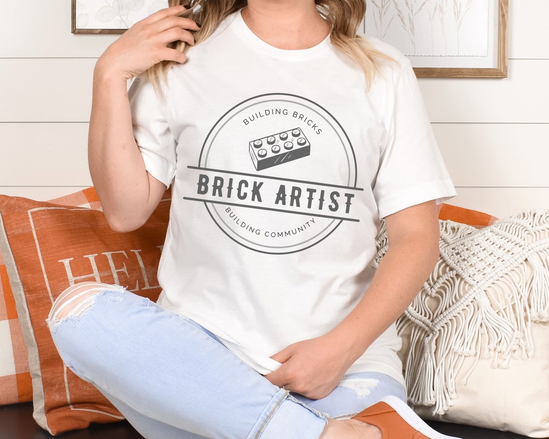 Brick Building Shirt, AFOL Tshirt, Streamer Tee, Brick Builder Gift ...