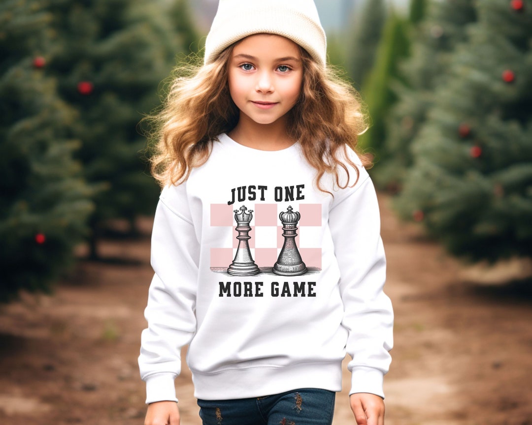 Child Chess Sweatshirt, Youth Unisex Chess Crewneck, Funny Kid Chess ...
