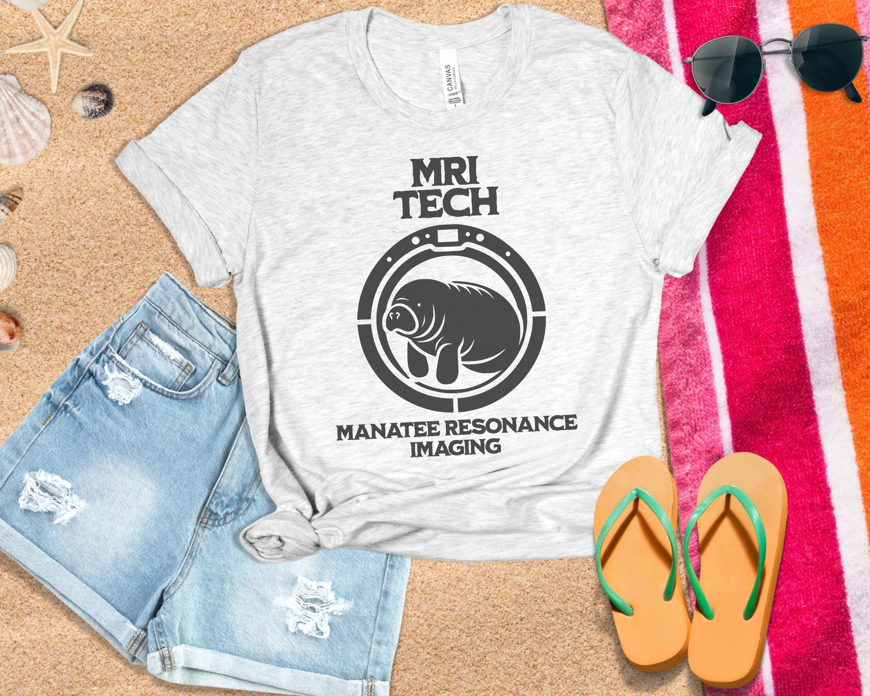 Manatee MRI Tech Shirt, Funny MRI Earth Day Tee, Gift for MRI Tech ...