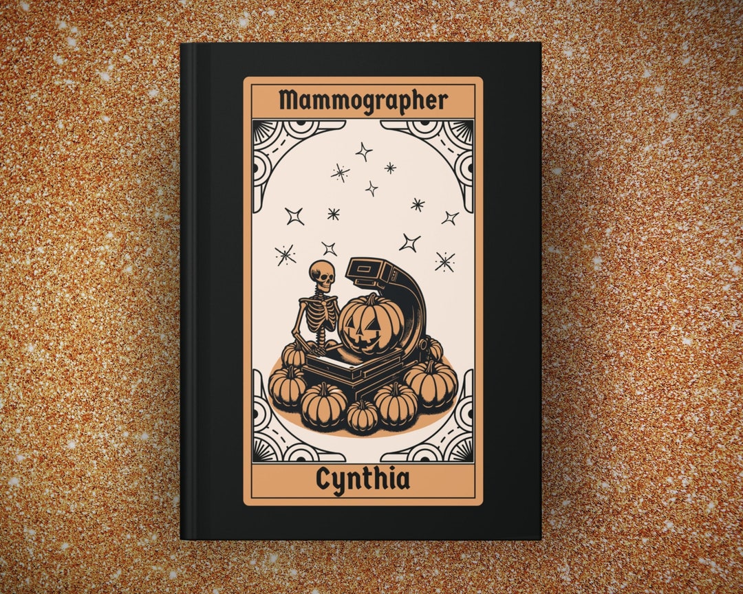 Personalized Witchy Mammographer Journal, Custom Halloween Mammography ...