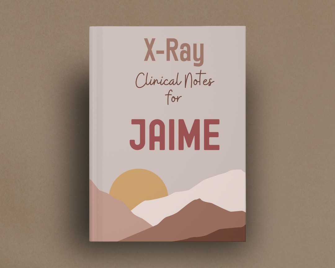 Personalized Boho Radiographer Lined Hardcover Journal, Custom Xray ...