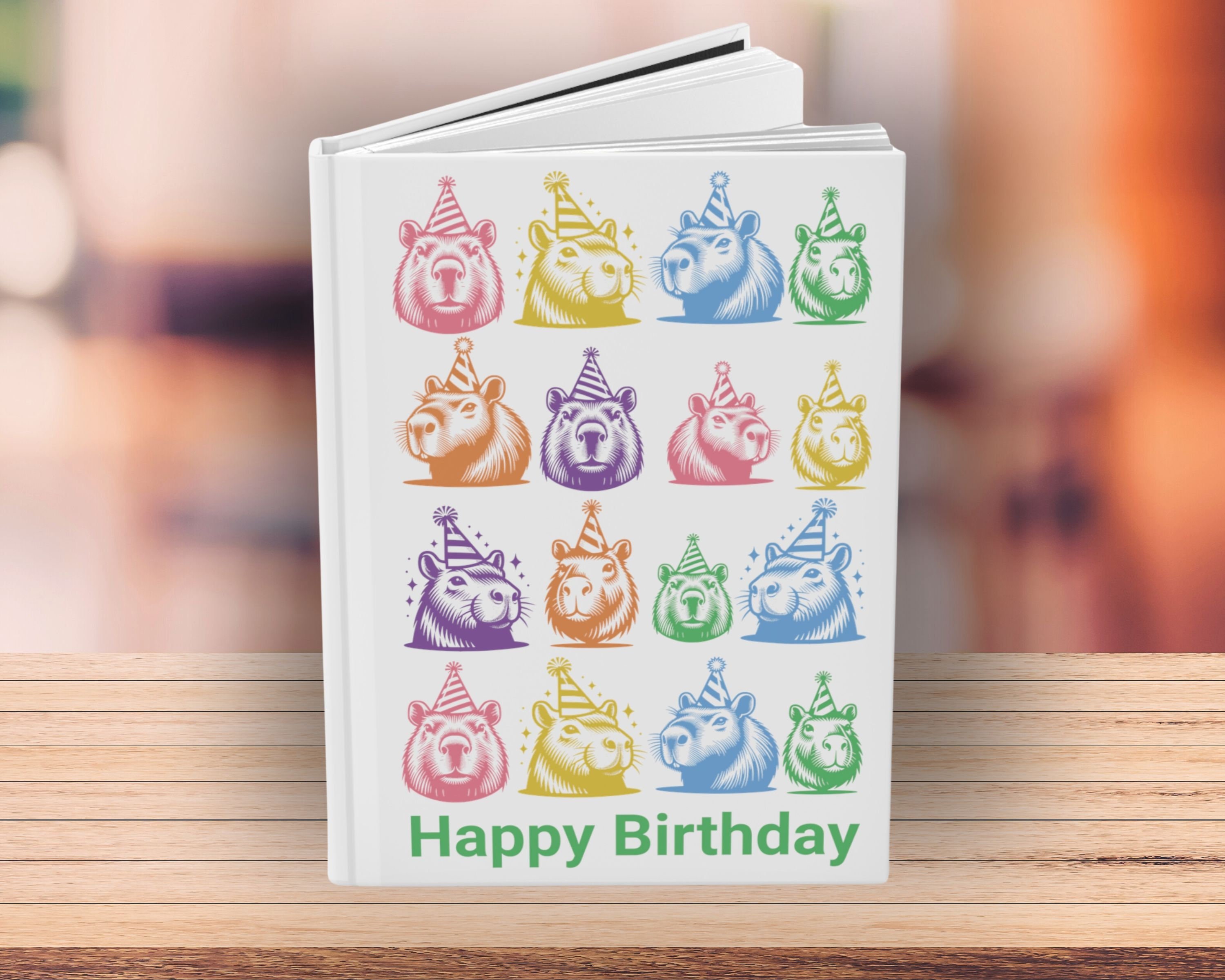 Capybara Journal, Happy Birthday Diary, Birthday Gift, Capybara ...
