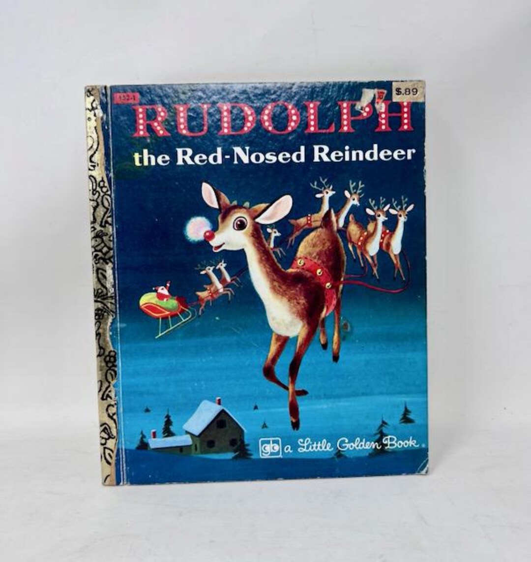 Vintage Rudolph the Red Nosed Reindeer Little Golden Books - Etsy