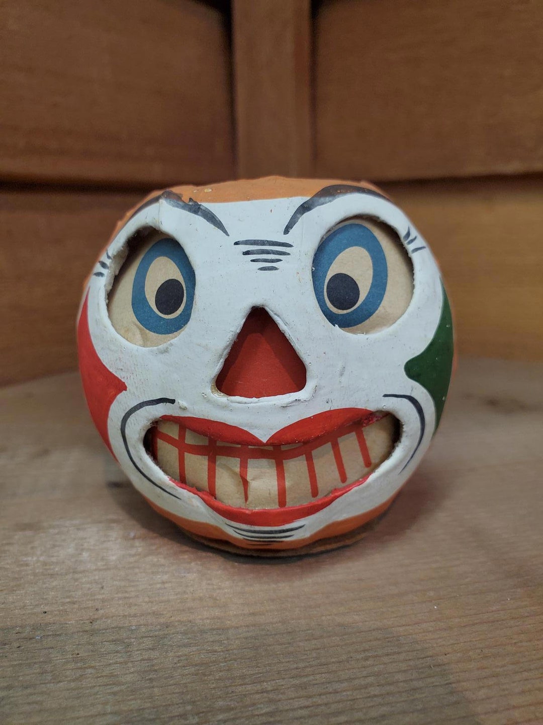 Antique 1920's Small German Paper Mache Jack-o-lantern Pumpkin - Etsy