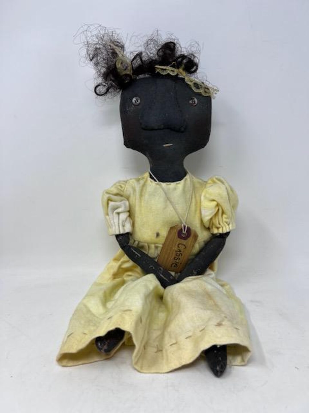 Vintage Primitive Folk Art Black Doll Baby - Etsy
