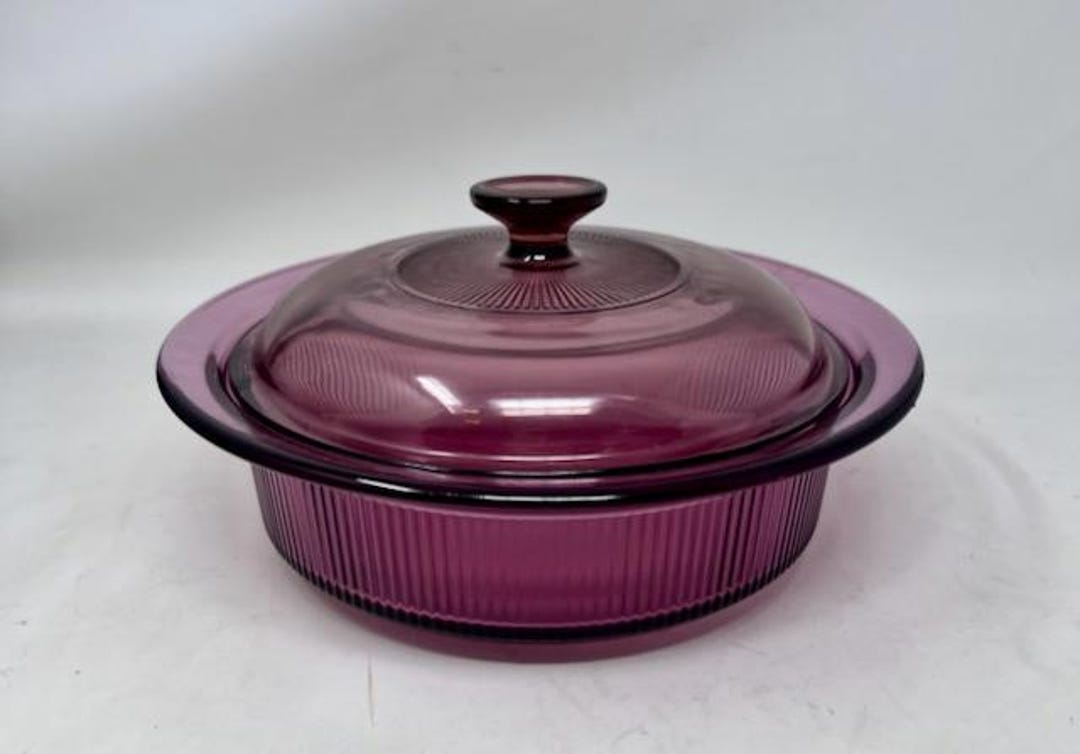 Purple Vision Corning Ware Pyrex Casserole Dish With Lid 1.5 Qt - Etsy