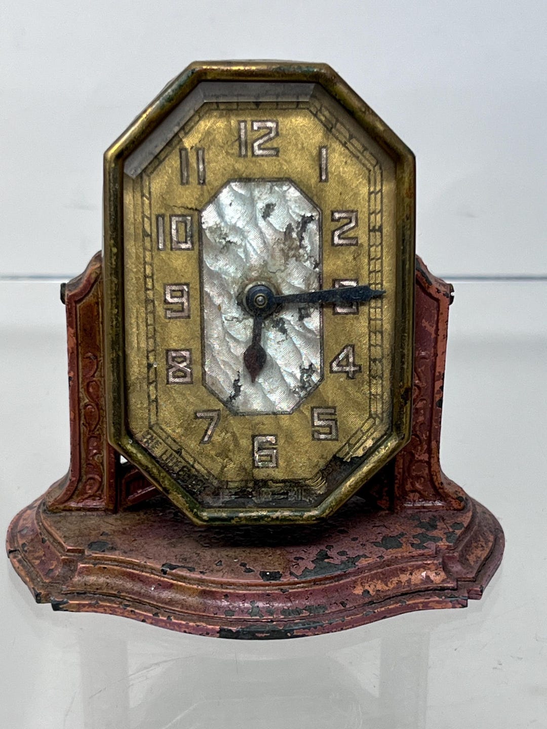 Vintage Art Deco Tilt Mantle Desk Clock - for Parts or Repair - Etsy UK