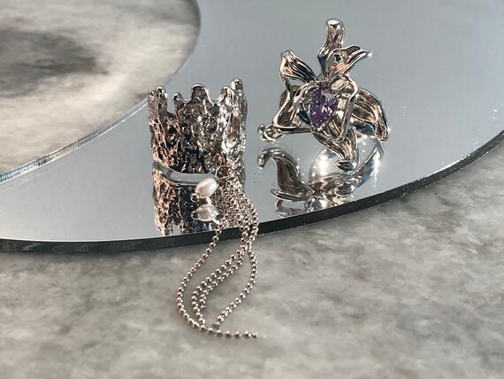 Y2K Grunge Ring Nana Anime Oversized Ring Grunge Statement - Etsy