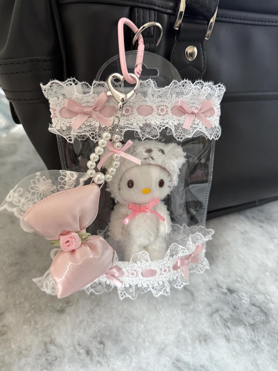 Ita Bag Y2k Gyaru Lace Bow Doll Display Keychain - Etsy