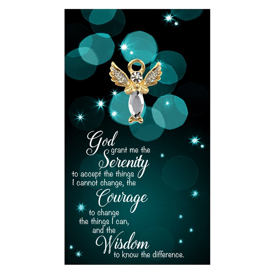 Angel Pin Serenity Prayer Pin for Addiction Gift for Recovery Gift for ...