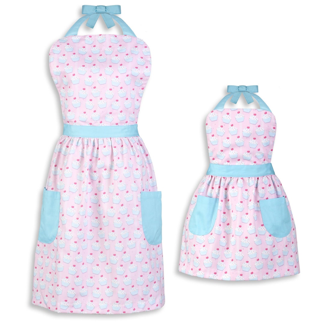 Mother Daughter Aprons Matching Cupcake Apron Set for Baking and ...