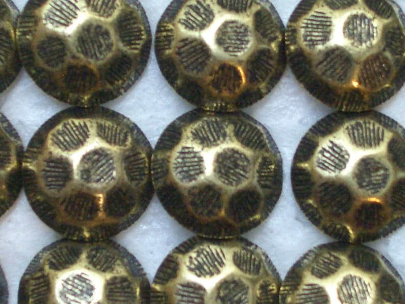 Antique Brass Upholstery Tacks Nails Hammered Finish 716 Round Head 12 Shank Quantities