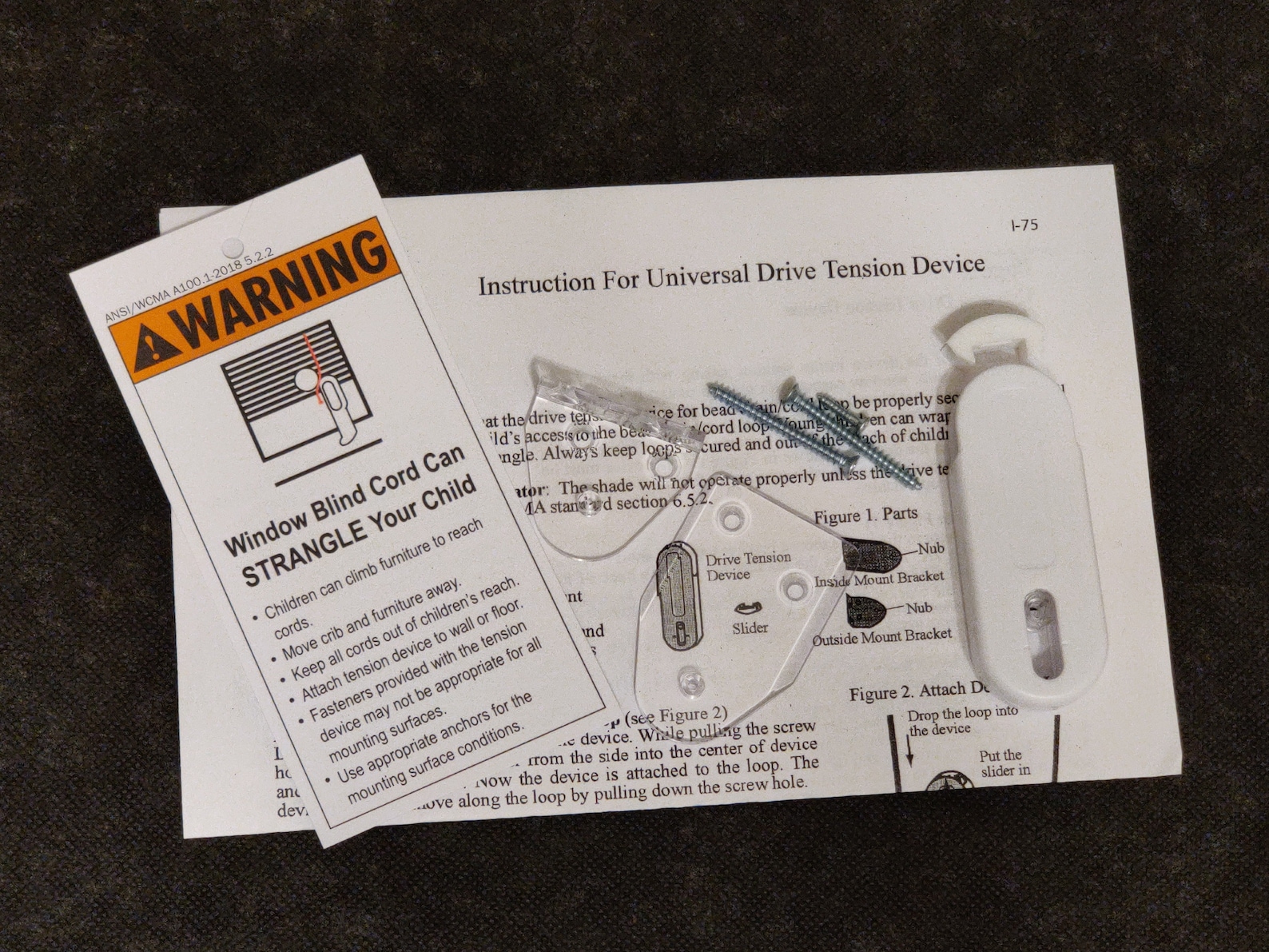 Universal Cord Tension Device for Window Shade Continuous Loop Cords ...