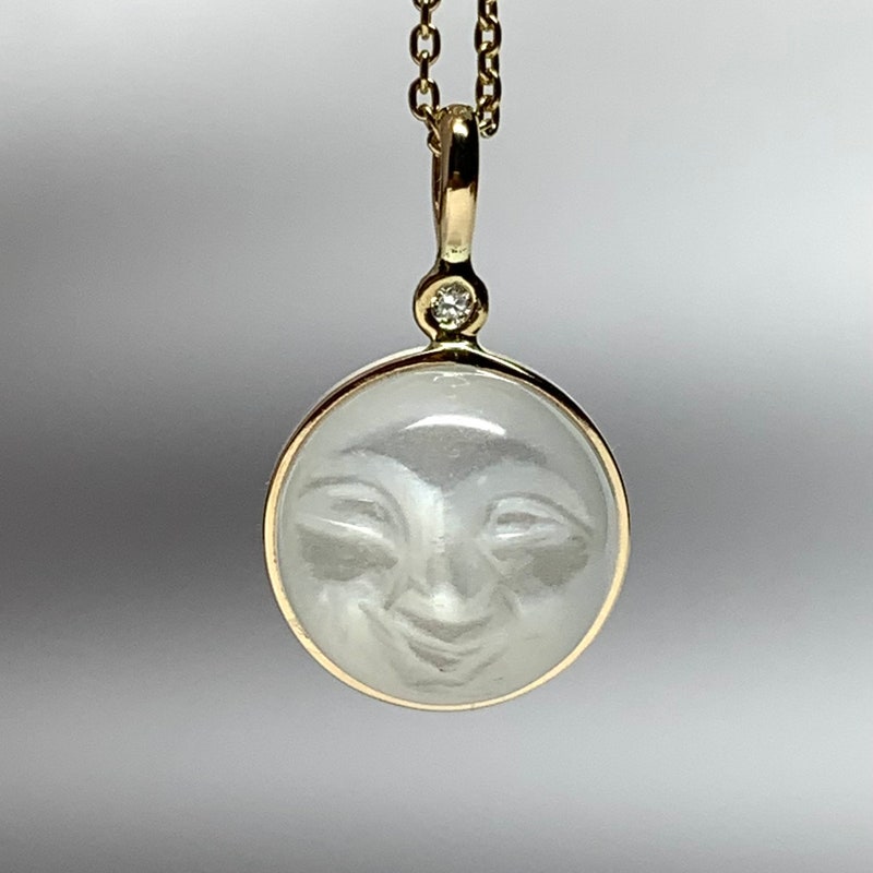 Carved Moon Face - Etsy