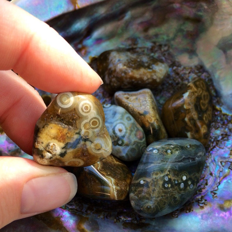 Happiness Ocean Jasper Joy Release of Stress Release of - Etsy