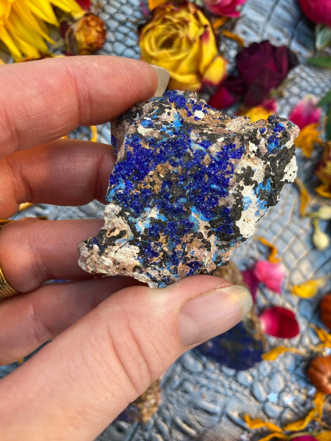 Azurite in Matrix, Third-eye Awakening, Truth, POWER, Manifestation - Etsy