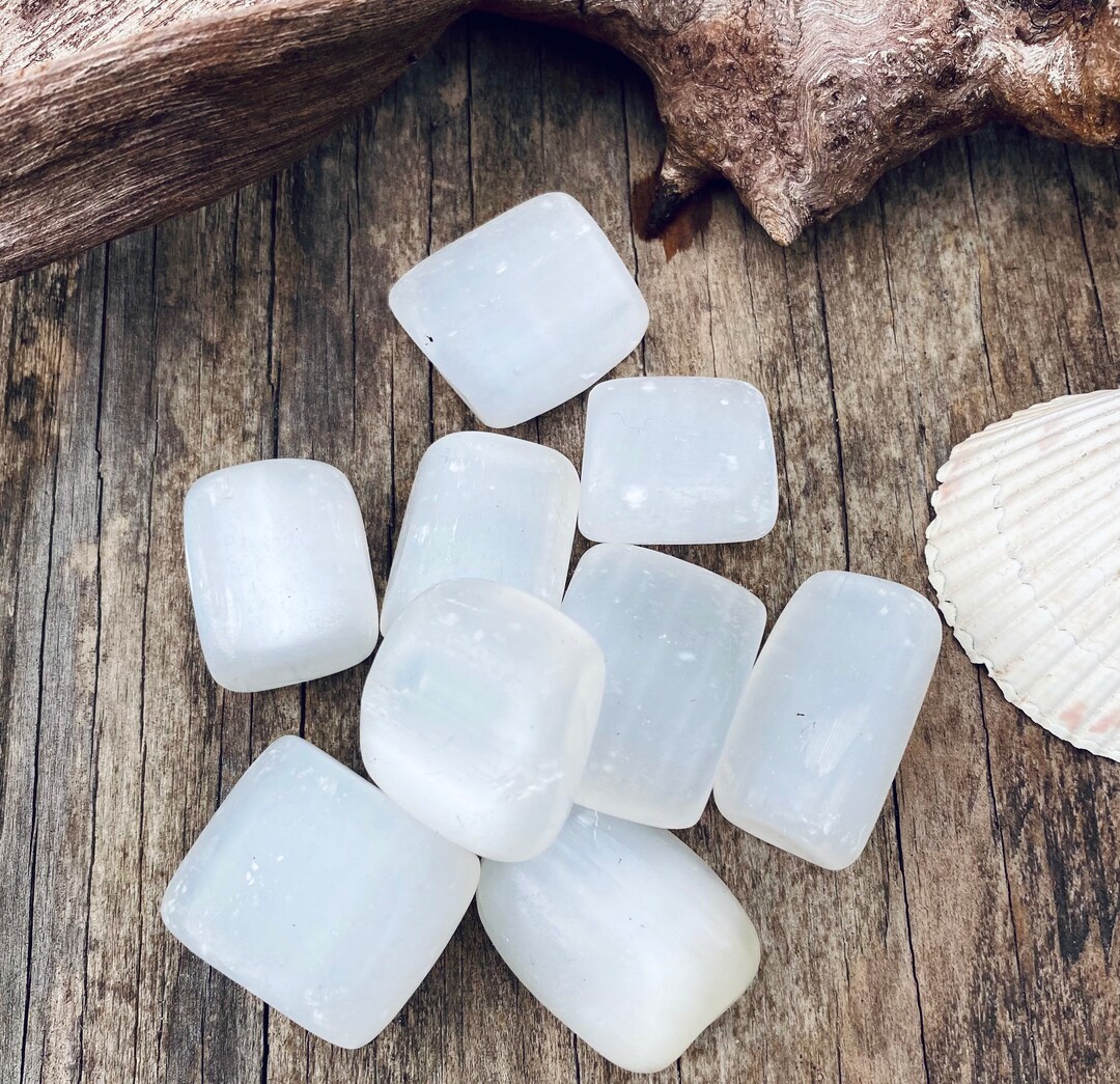 Selenite Tumbled, Moon Goddess, Angels, Positive Energy, Clearing ...