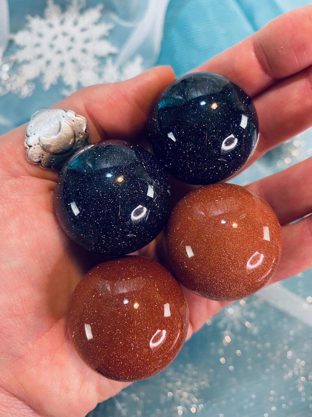 Sunrise Goldstone Spheres, Solar Plexus, Fire, COURAGE, Banish Fear ...
