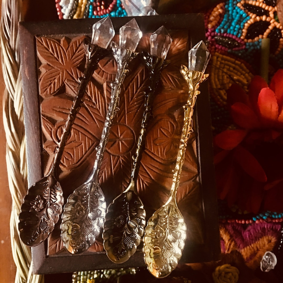 Ornate Mini Spoons, Ritual, Tea Ceremony, Beautiful, Cauldron Stirring ...