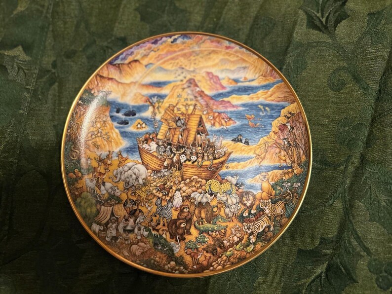 Bill Bell Noah's Ark "two by Two Franklin Mint Collector Plate - Etsy