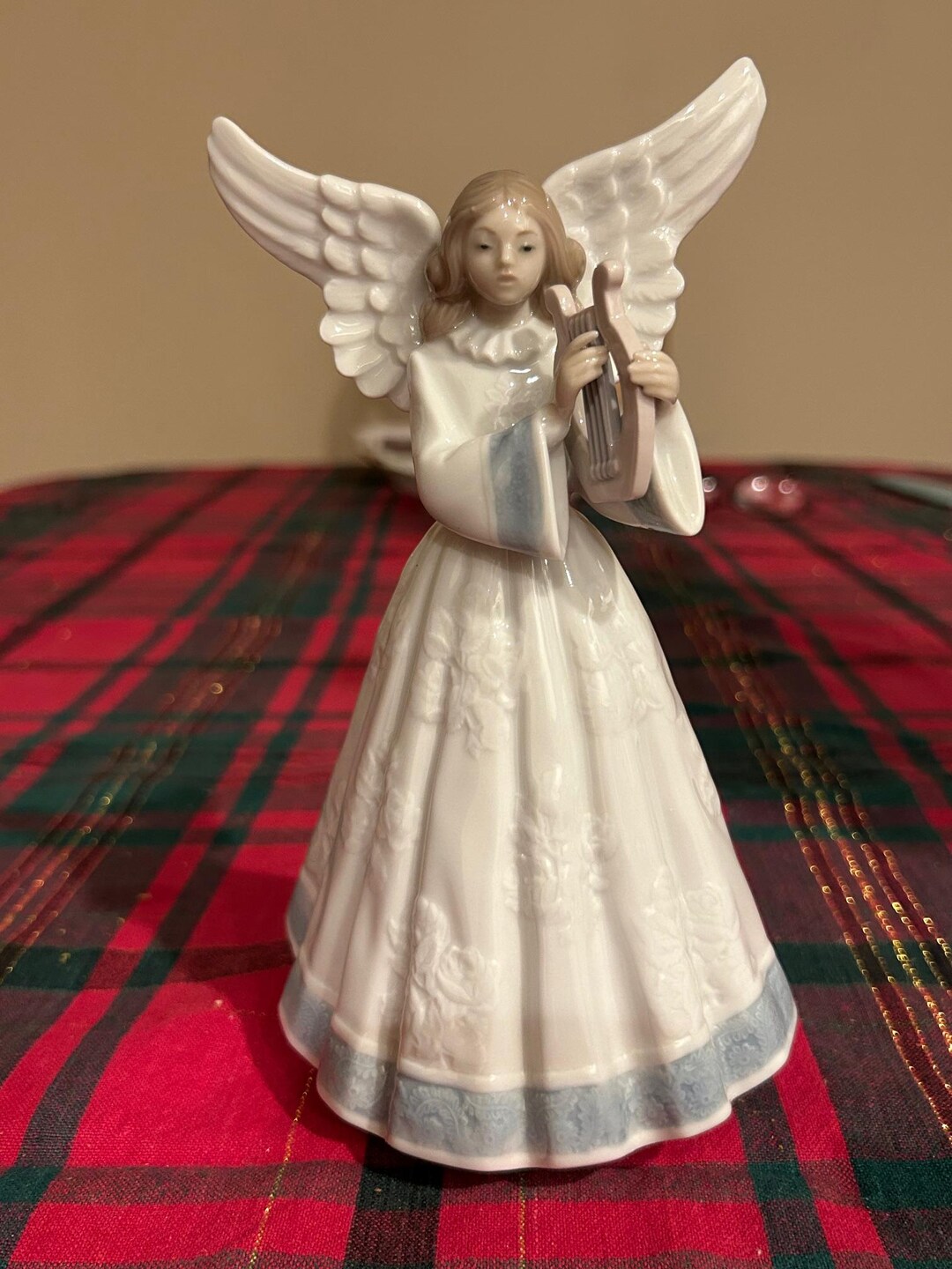 Lladro Heavenly Harpist Angel Christmas Tree Topper Figurine #5830 - Etsy