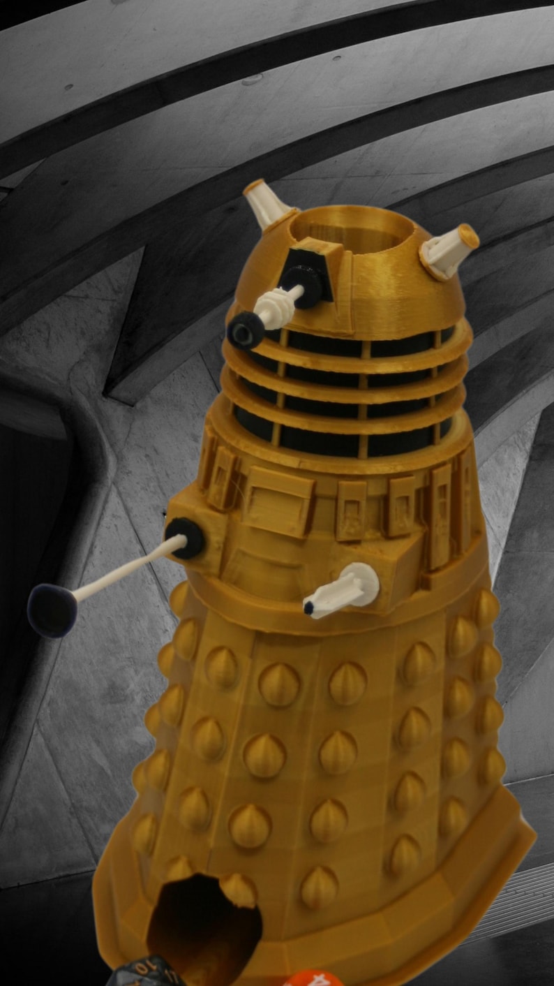 Dalek Dice Tower V2 (by Macgyver, Attachments by Jwolee) - Etsy