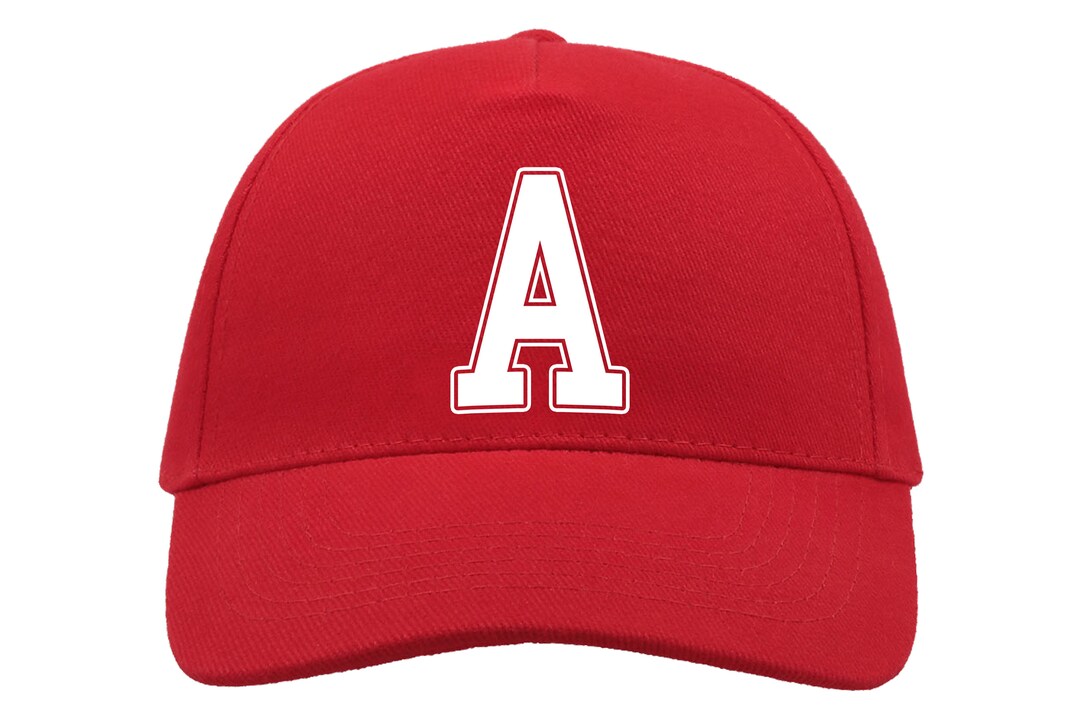 Letter Initial Baseball Cap: Collegiate Font Cotton Twill - Etsy UK