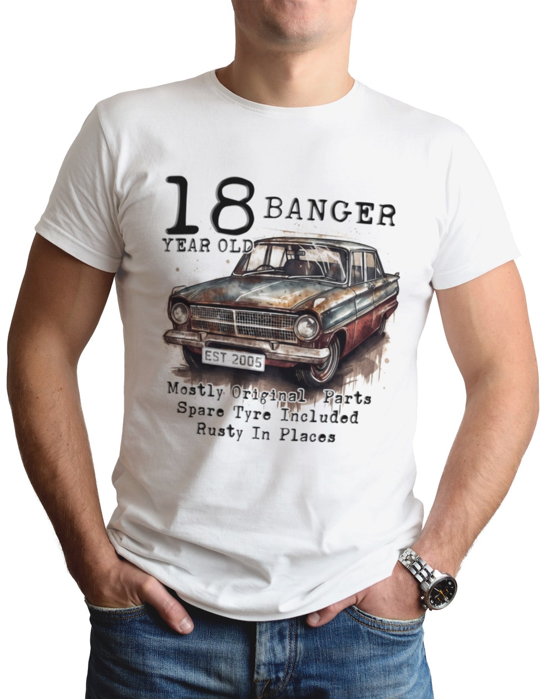 Old Banger 18th Birthday T-shirt: Car Enthusiast Gift - Etsy