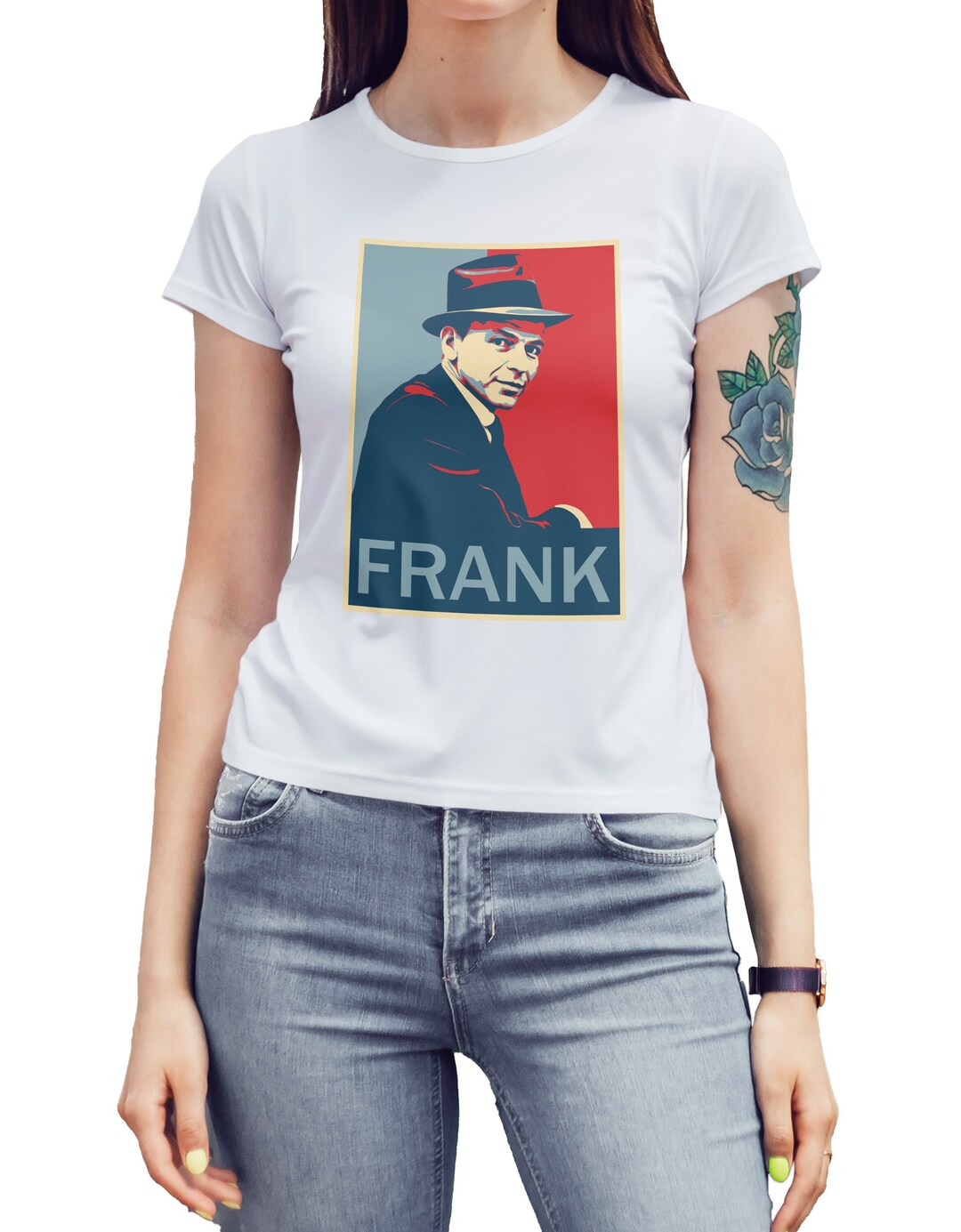 Frank Sinatra Women's T-shirt Music Tshirt Frank Sinatra Womens Tee Top ...