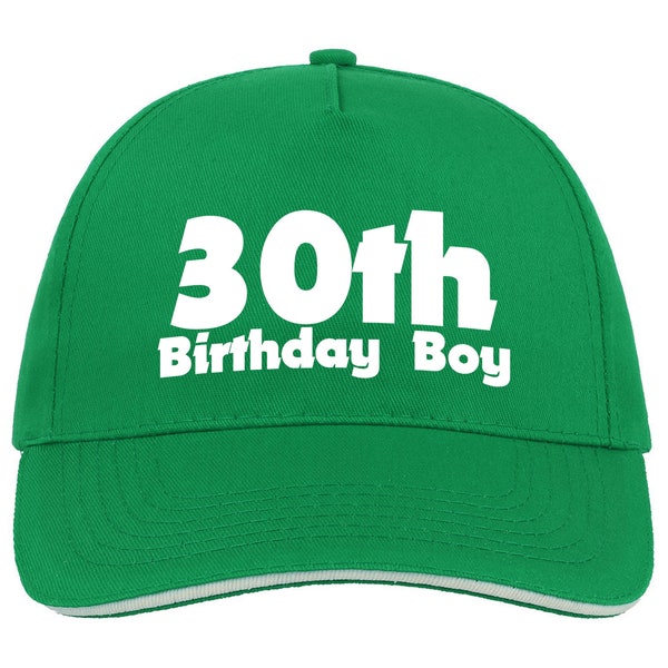30th Caps - Etsy UK