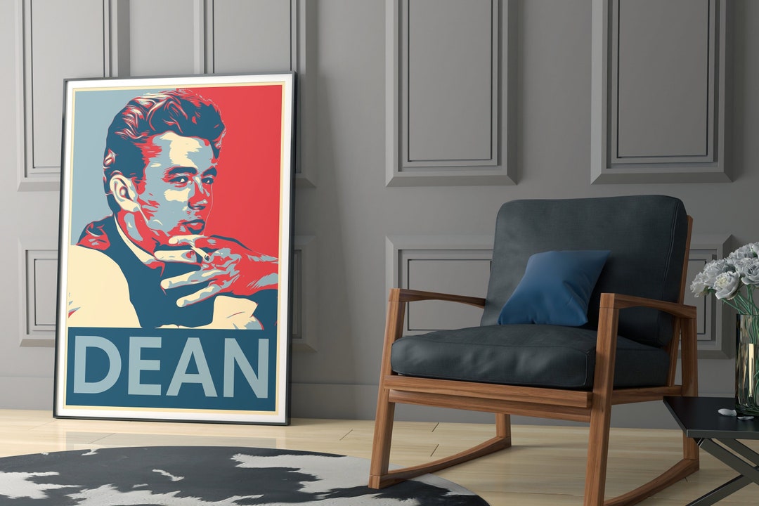 James Dean Art Print James Dean Poster Actor Pop Art James Dean Movie ...