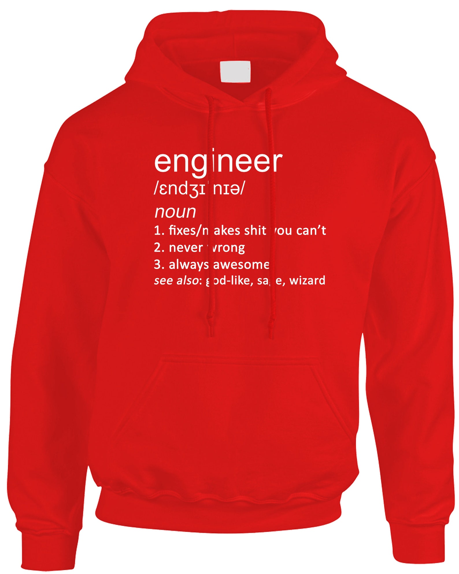 Engineer Funny Definition Men's Hoodie Hoody Funny Job Occupation Work ...