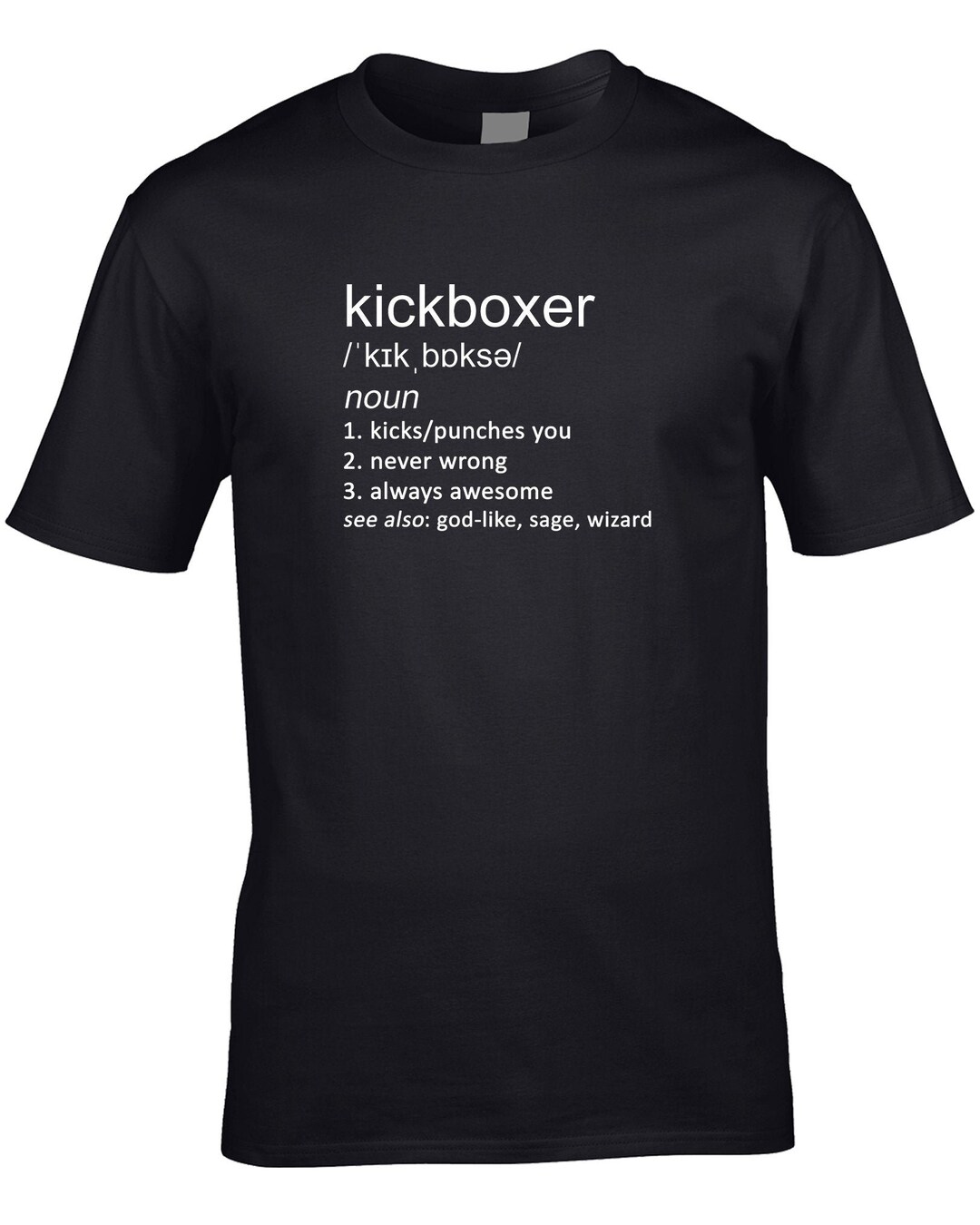 Kickboxer Men's Funny Definition T-shirt Best Kickboxing Muay Thai ...