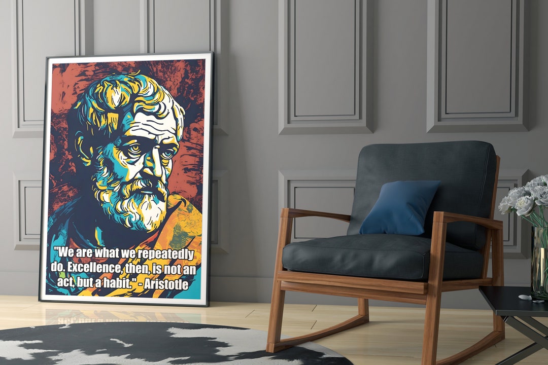 Motivational Poster Aristotle Poster Philosophy Quote Poster ...