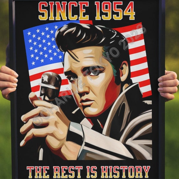 Elvis Presley Poster - Etsy UK