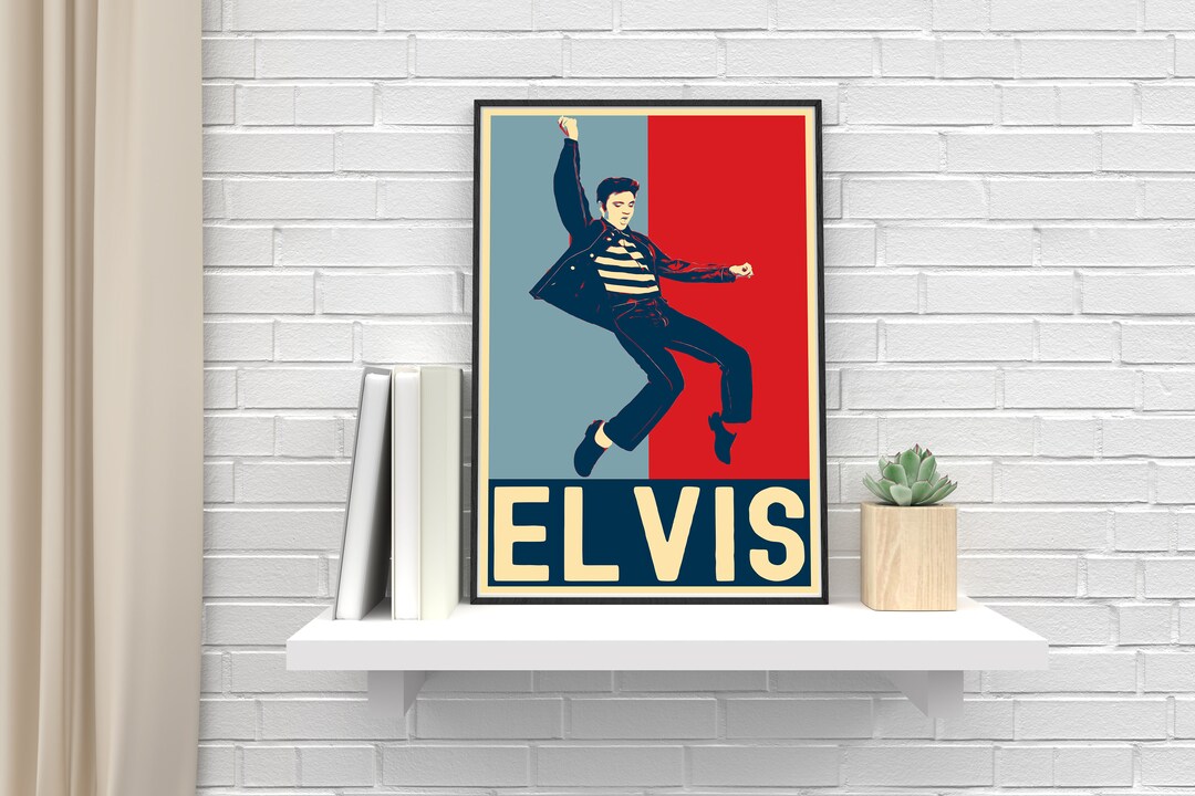 Elvis Presley Poster Elvis Print Jailhouse Rock Poster Rock and Roll ...