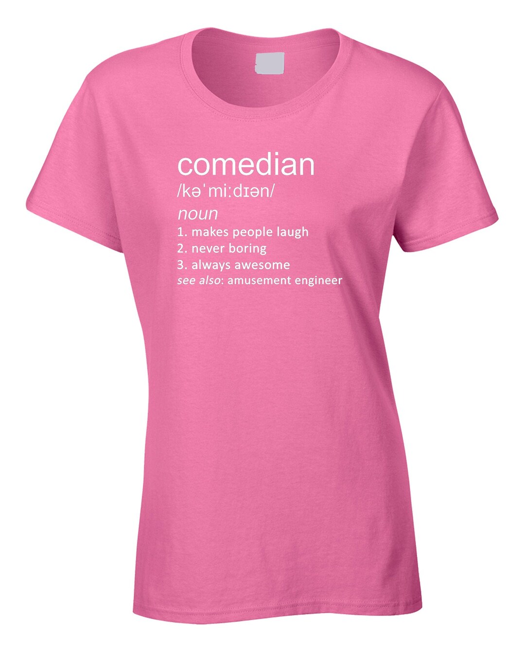 Comedian Women's Funny Dictionary Definition T-shirt - Etsy UK