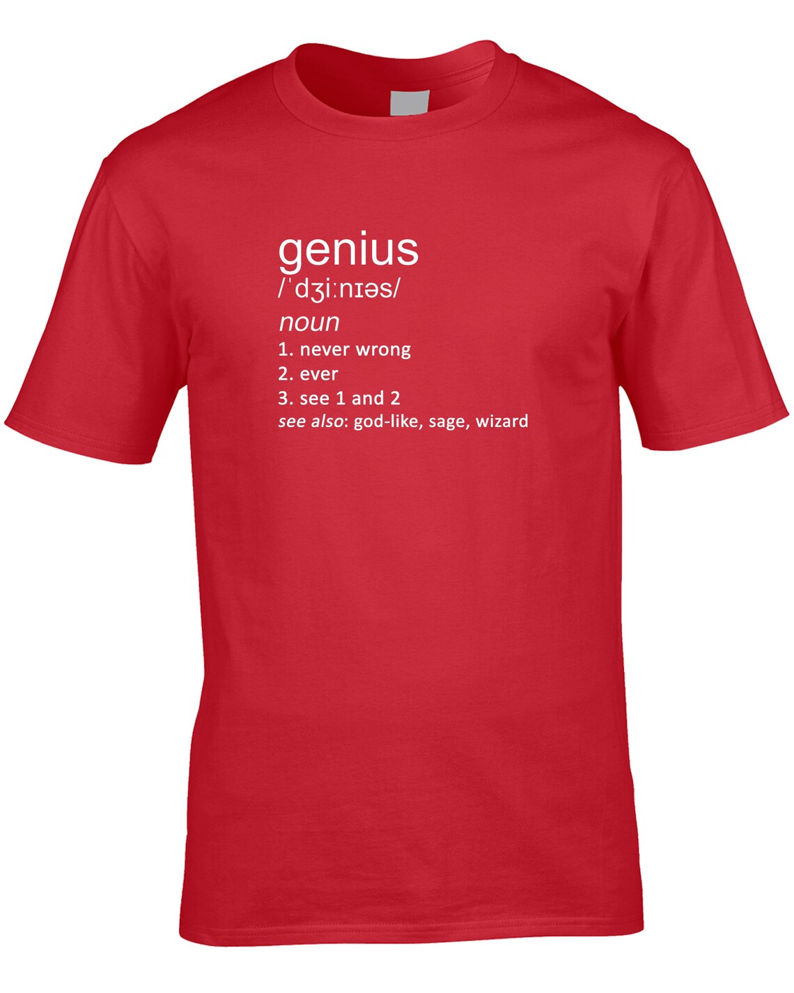 Genius Men's Funny Definition T-shirt Best Novelty Best - Etsy