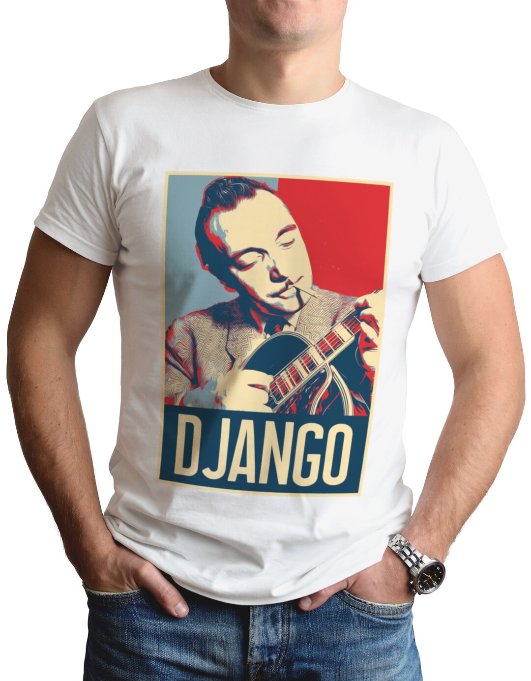 Django Reinhardt T-shirt Django Reinhardt Tee Gypsy Jazz T Shirt Jazz ...