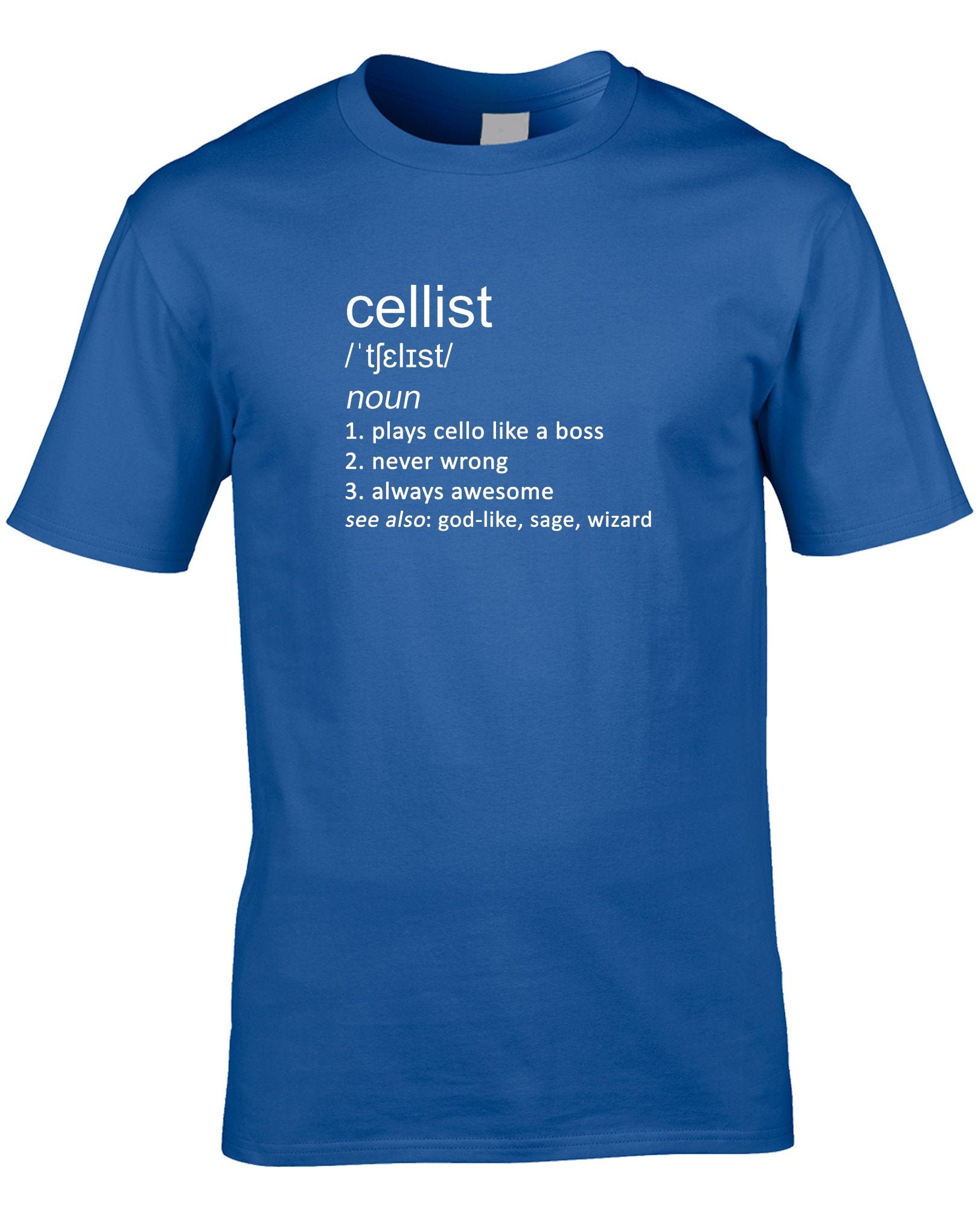Cellist Men's Funny Definition T-shirt Cello Orchestra - Etsy