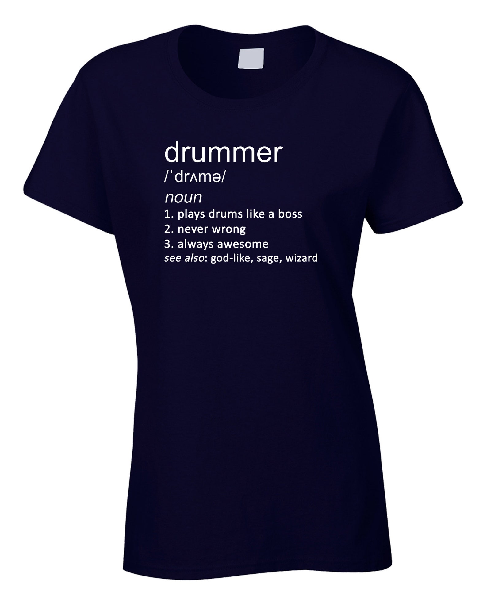 Drummer Women's Funny Dictionary Definition T-shirt Music - Etsy UK