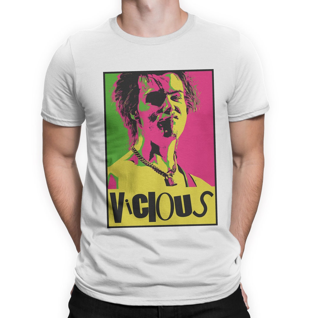 Sid Vicious T-shirt Punk T Shirt Sex Pistols T-shirt Retro Tee Punk Rock T-shirt Punk Music ...