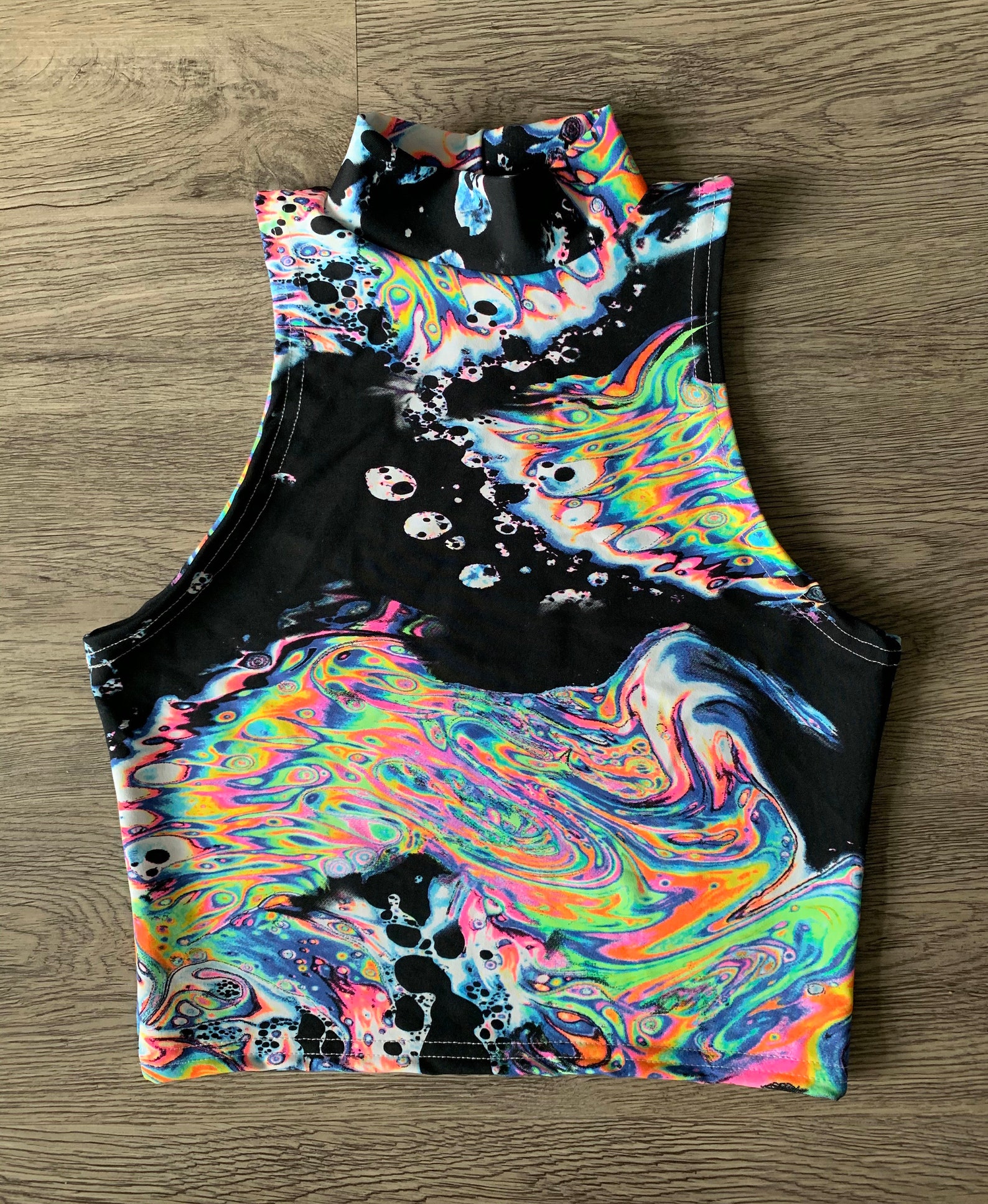 Acid Rave Bottom UV Reactive Fabric Psychedelic High - Etsy