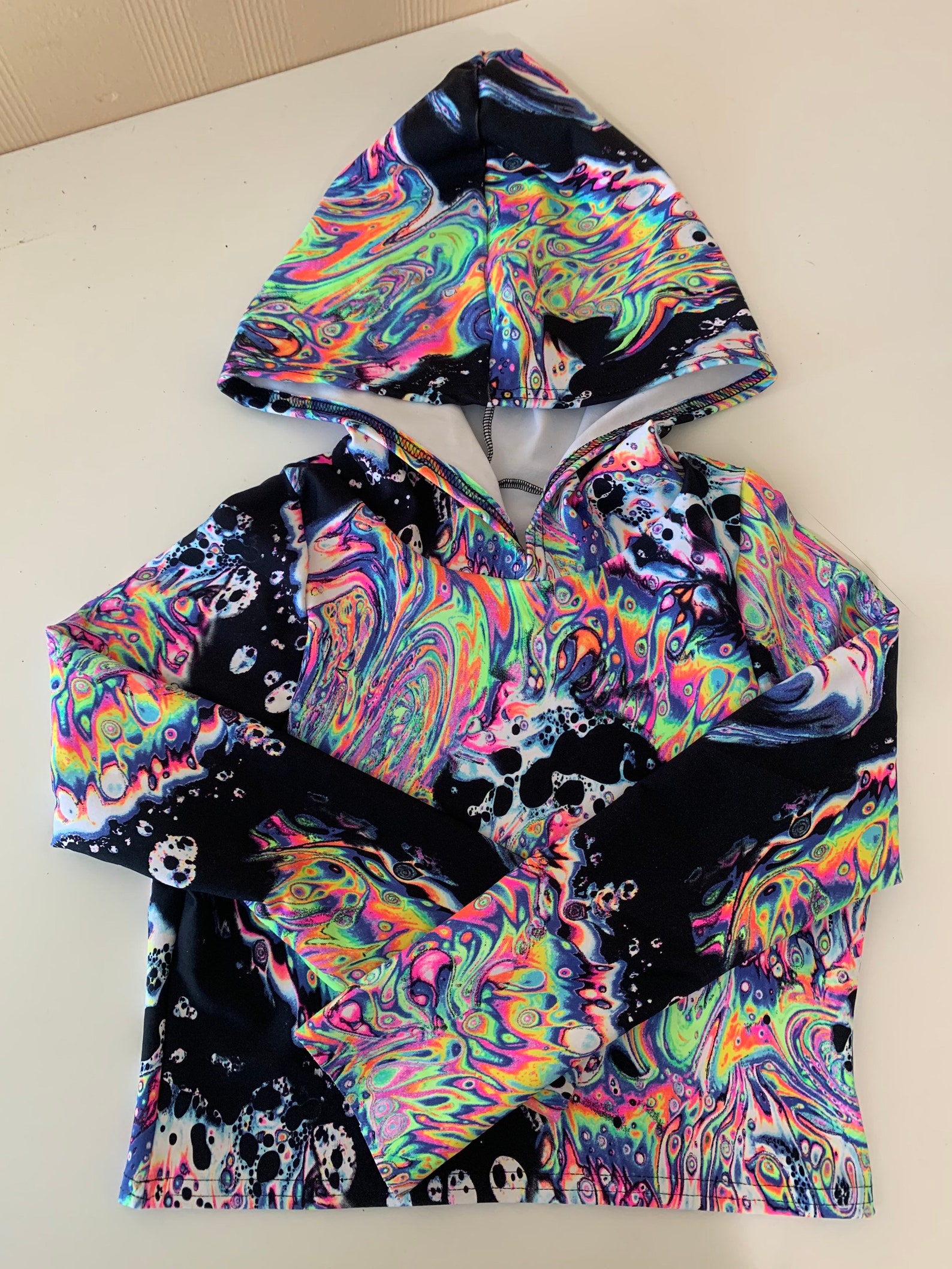 Acid Rave Bottom UV Reactive Fabric Psychedelic High - Etsy