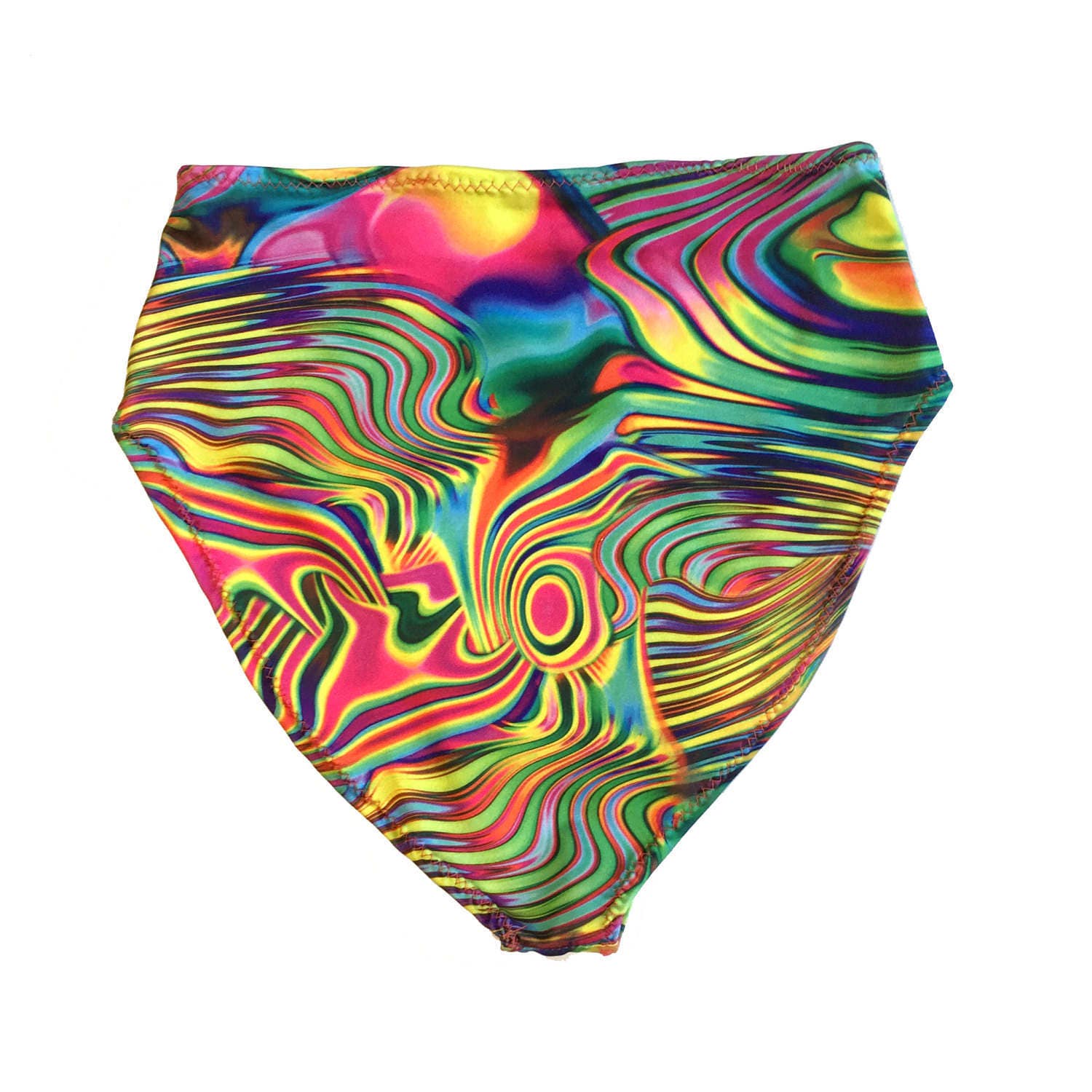 High Waisted Rave Bottom Psychedelic Rave Top Burning Man | Etsy