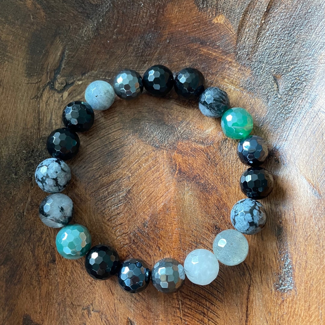Energy Vampire Protection III Bracelet | Chunky Onyx, Obsidian ...